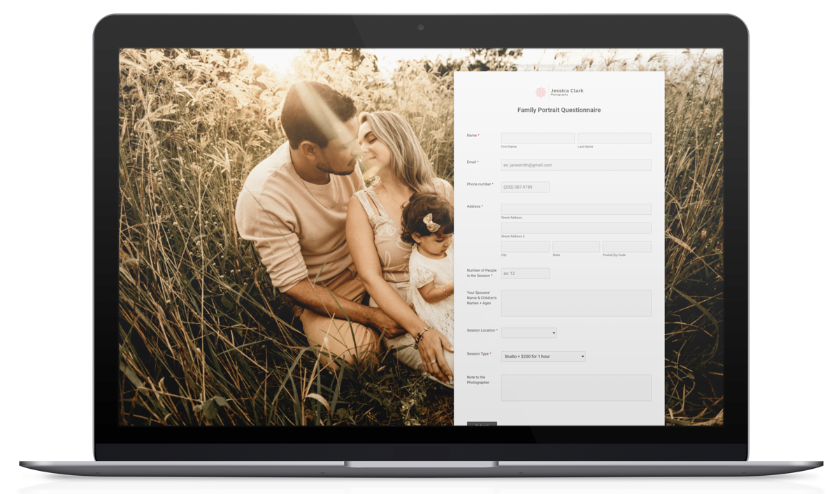 Family Portrait Session Questionnaire | Lightfolio